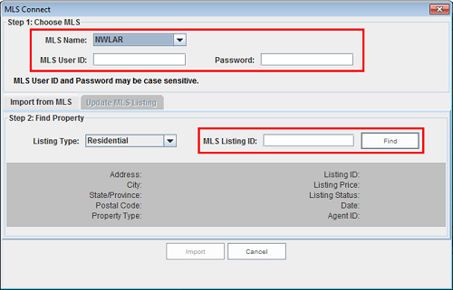 Use MLS-Connect (zipForm Standard)
