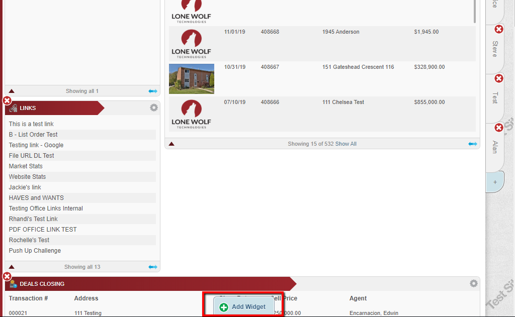 How to change your WOLFconnect Dashboard